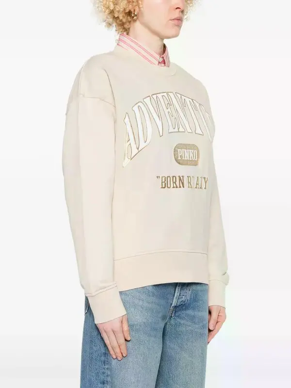 Pinko Appliqué Detail Crewneck Sweatshirt