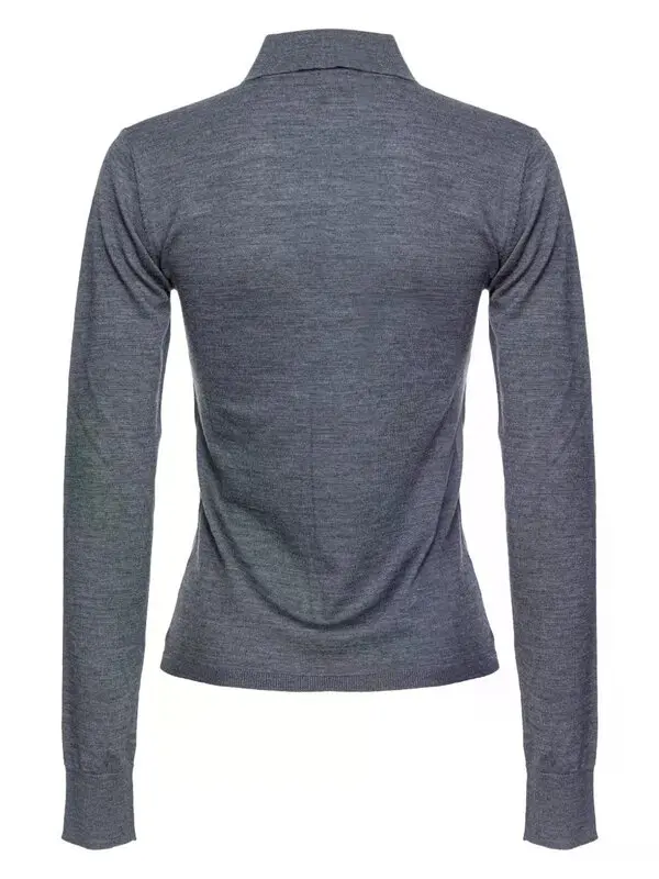 Pinko Wool Knitted Polo Top