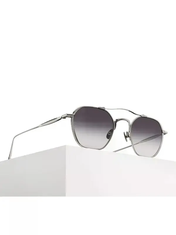 Matsuda Geometric Frame Sunglasses - Silver