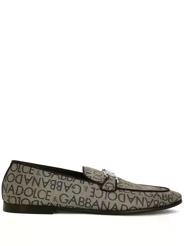 Dolce & Gabbana Logo Jacquard Loafers