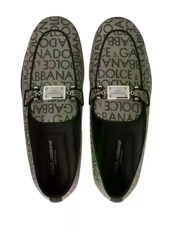 Dolce & Gabbana Logo Jacquard Loafers