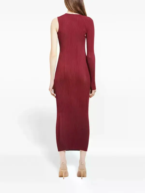 COURREGES Slash Ribbed Knit Dress