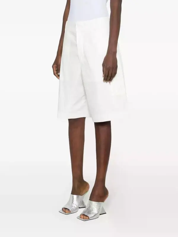 DARKPARK Cotton Cargo Shorts With Rhinestone Embellishment