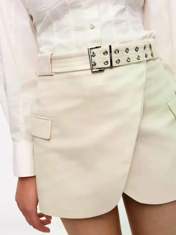 GANNI Belted Mini Skirt
