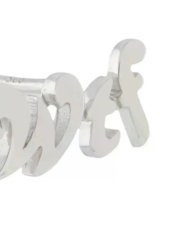 TRUE ROCKS Wtf Stud Earring - Silver