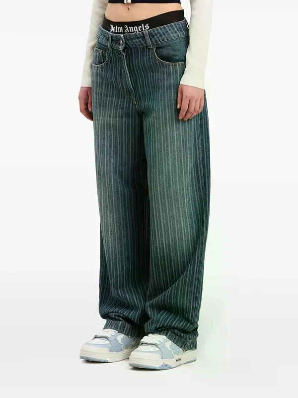 Palm Angels Pinstriped Jeans