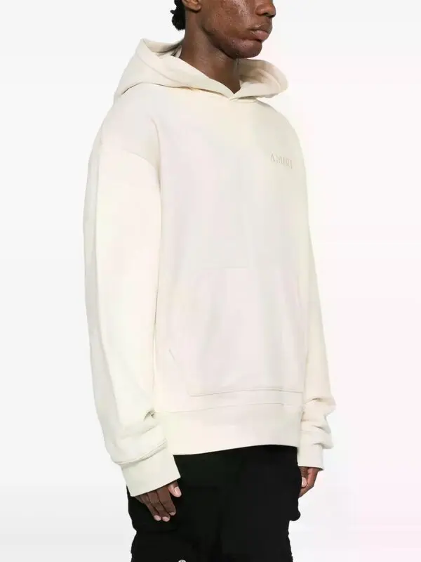 Amiri Logo-embroidered Cotton Hoodie