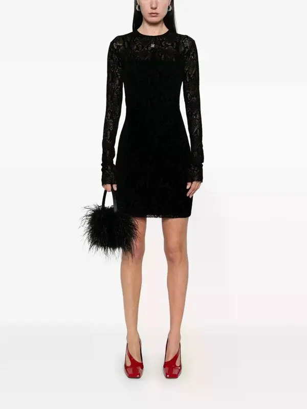 Givenchy Flocked Mini Dress