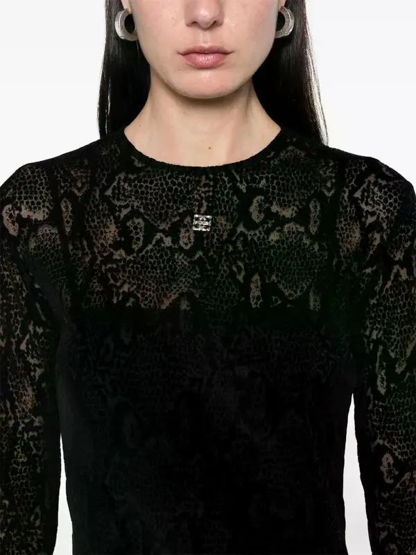 Givenchy Flocked Mini Dress