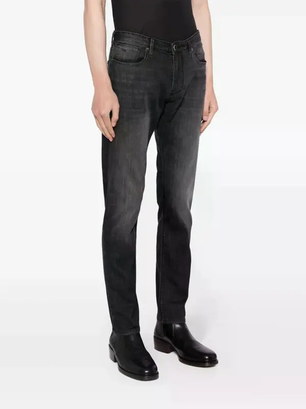 Emporio Armani Mid-rise Slim-fit Jeans
