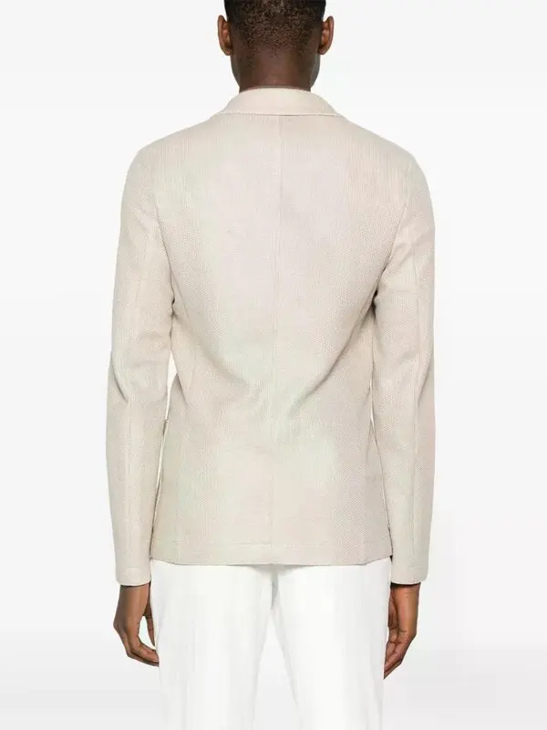 Harris Wharf London Single-breasted Linen Blend Blazer