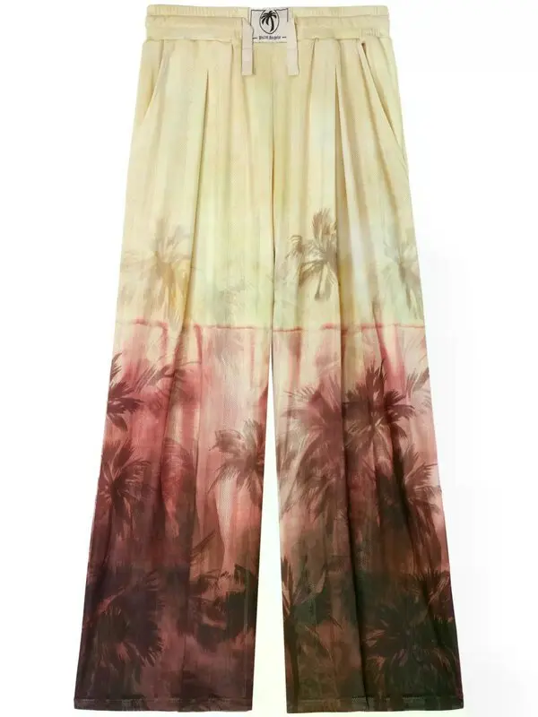 Palm Angels Sunset Palms Wide-leg Trousers