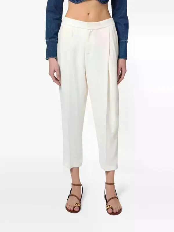 Elisabetta Franchi Straight-leg Trousers - White