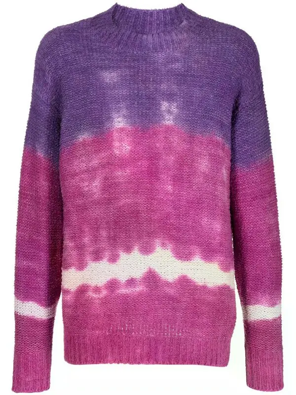MARANT Tie-dye Knit Crew Neck Sweater