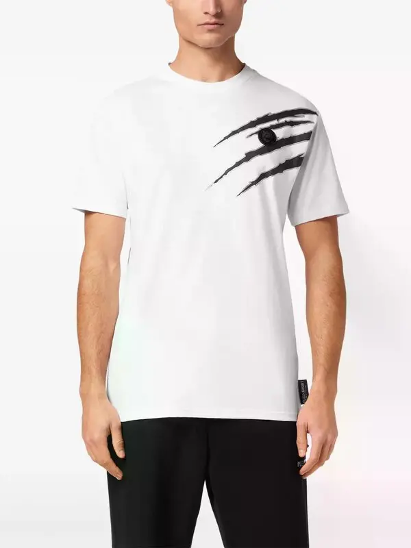 PLEIN SPORT Scratch-print T-shirt