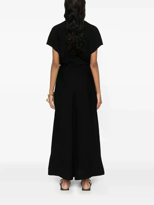 TOTEME Slouch-waist Plissé Midi Dress