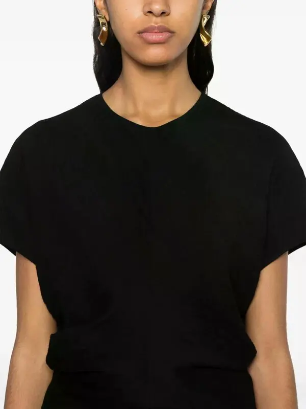 TOTEME Slouch-waist Plissé Midi Dress