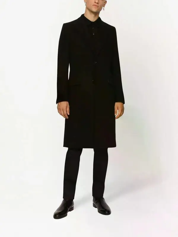 Dolce & Gabbana Single-breasted Wool Coat