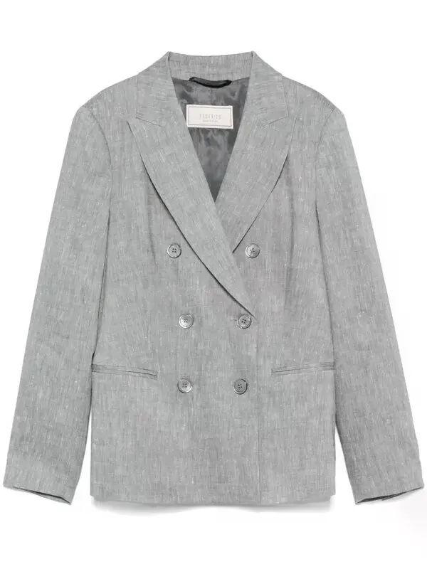 Peserico Peak-lapel Double-breasted Blazer