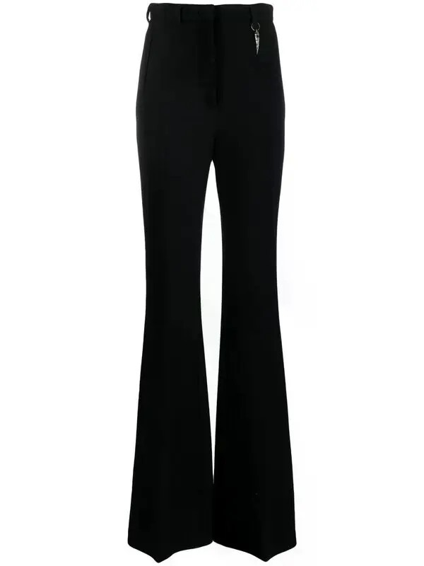 Roberto Cavalli High-waist Flared Wool Trousers