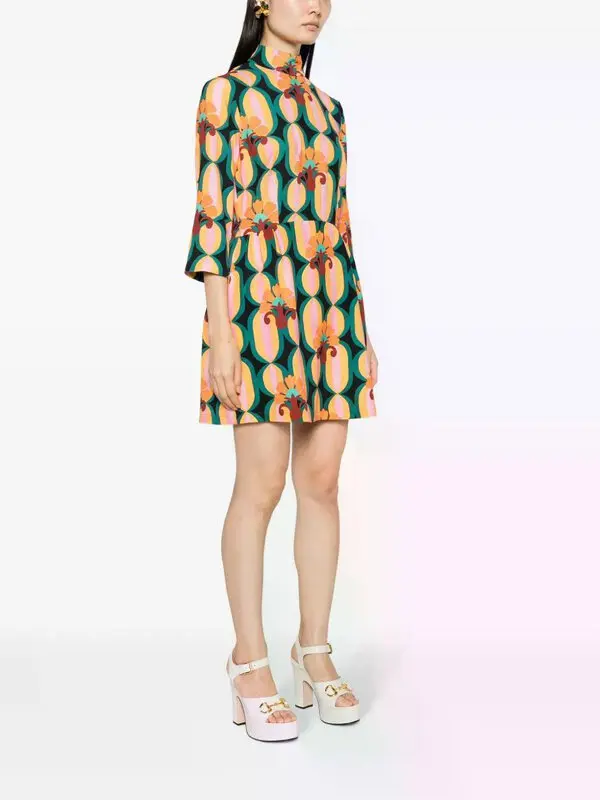 La DoubleJ Juliet Geometric-print Mini Dress