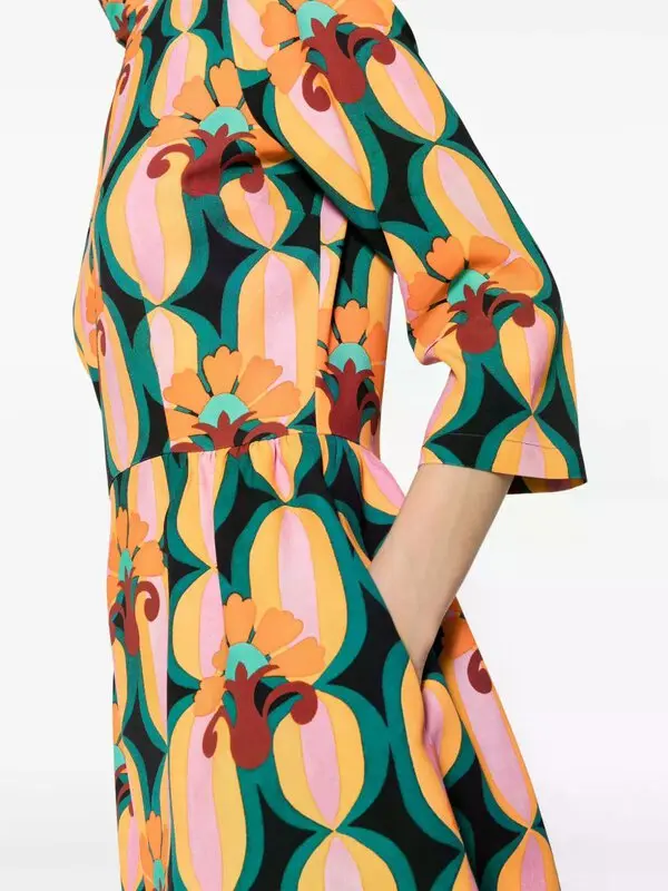 La DoubleJ Juliet Geometric-print Mini Dress