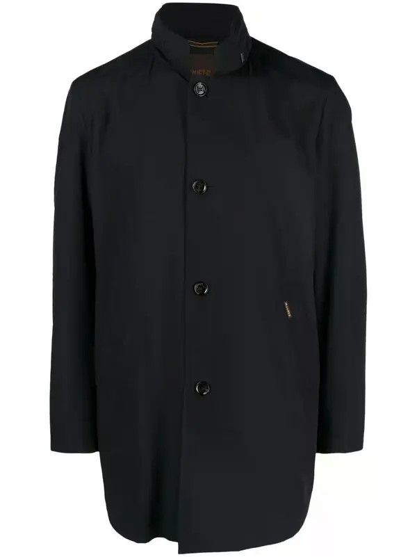 MOORER Stand-up Collar Raincoat