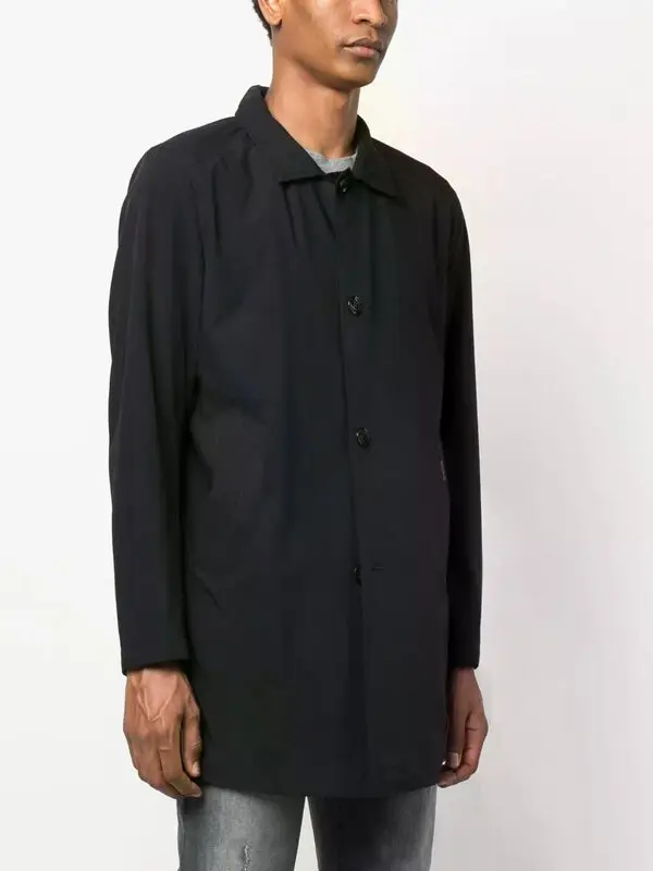 MOORER Stand-up Collar Raincoat
