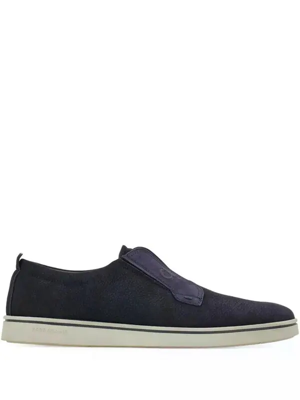 FERRAGAMO Suede Slip-on Sneakers - Blue