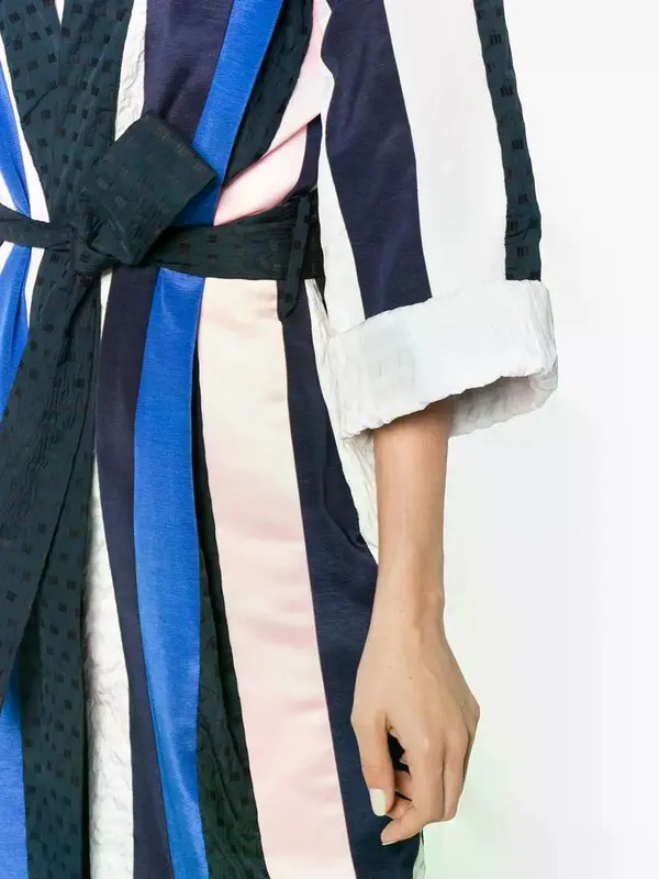 Natasha Zinko Striped Midi Robe