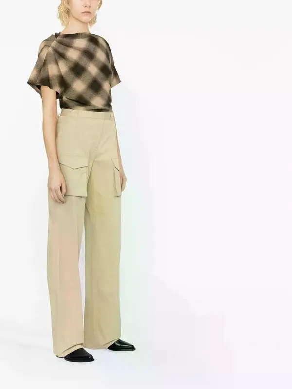 Ermanno Scervino High-waisted Cargo Trousers - Neutrals