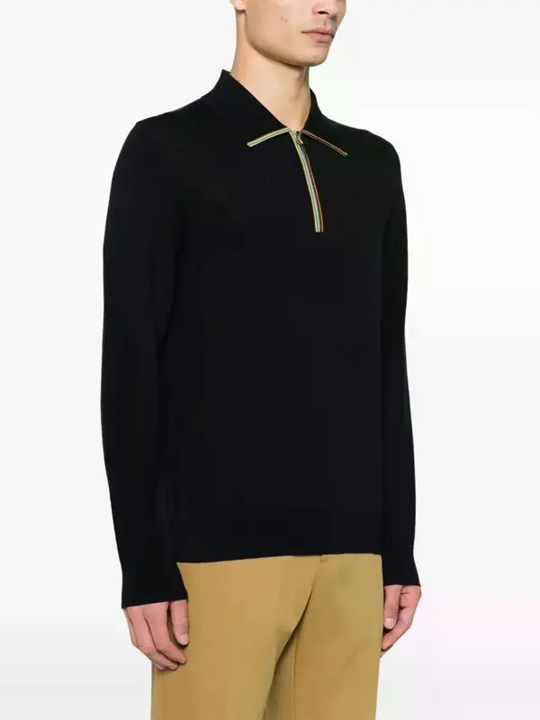 Paul Smith Artist-stripe Detailed Polo Shirt