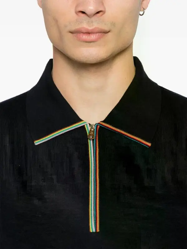 Paul Smith Artist-stripe Detailed Polo Shirt