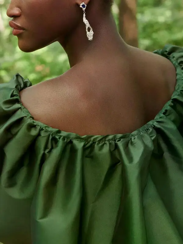 LOVENESS LEE Cecilia Drop Earrings With Sapphires
