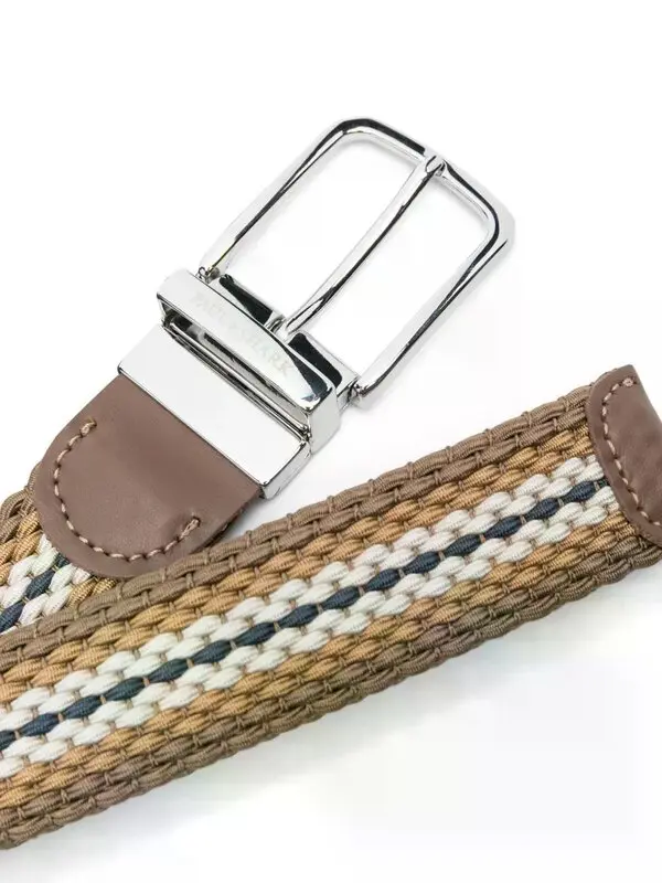 Paul & Shark Reversible Braided Belt - Brown