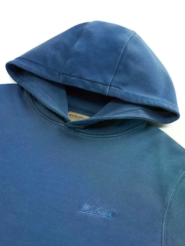 Woolrich Logo-embroidered Cotton Hoodie
