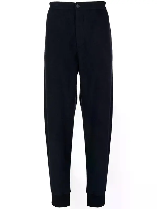 Giorgio Armani High-waist Tapered-leg Trousers - Blue