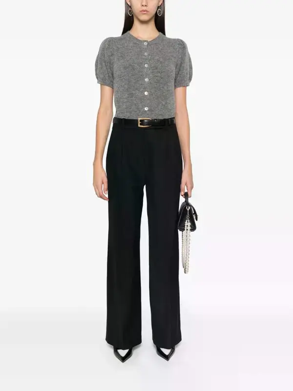 Maje Pleated Wide-leg Tailored Trousers