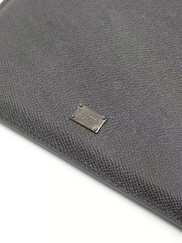 Dolce & Gabbana Logo-plaque Leather Tablet Case