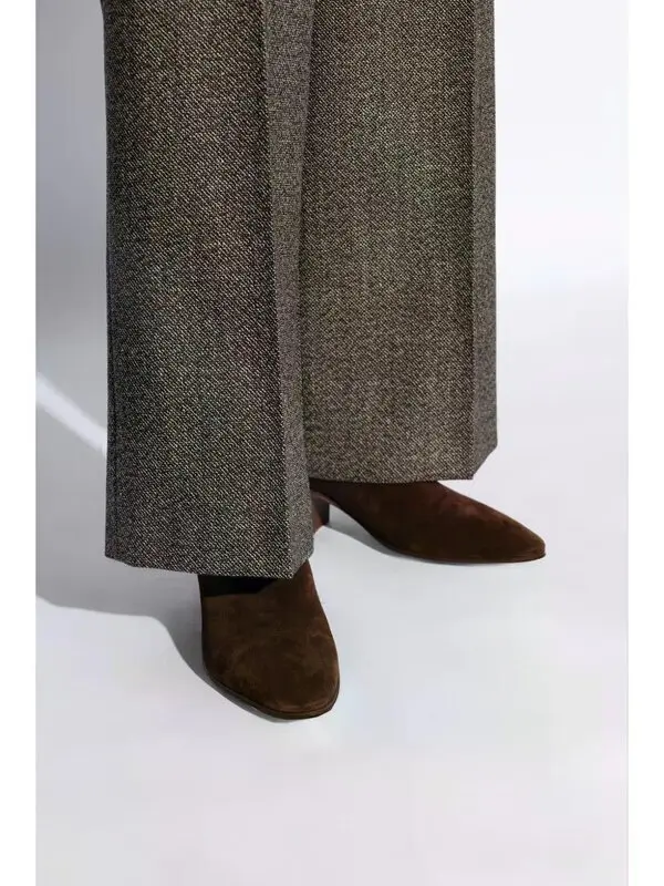 Casadei Pointed-toe Suede Chelsea Boots - Brown