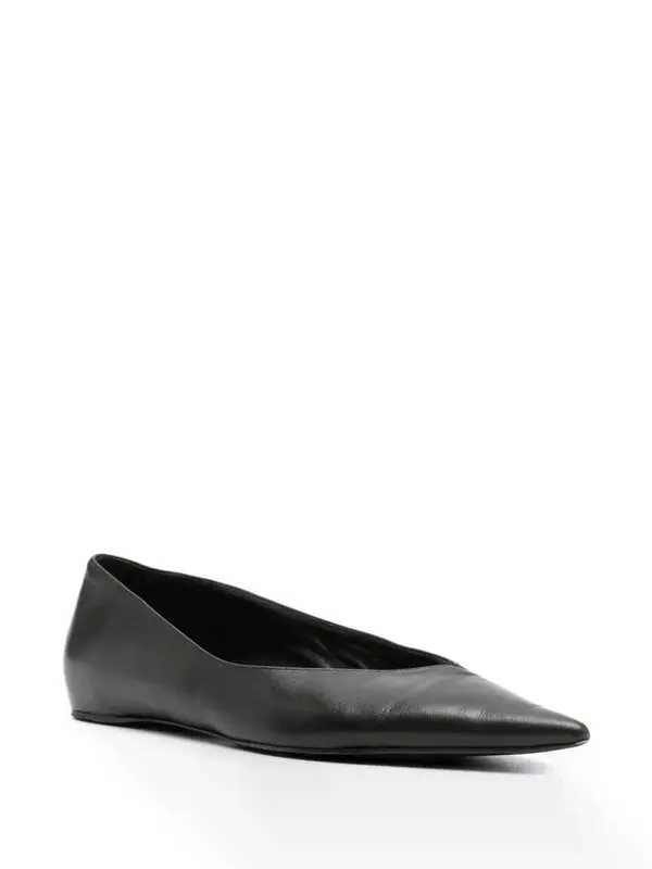TOTEME Leather Asymmetric Ballerinas