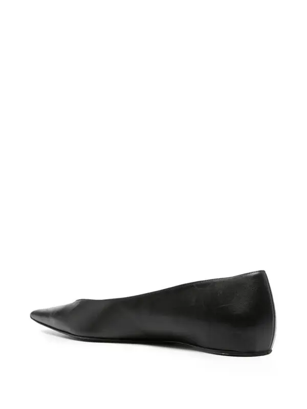 TOTEME Leather Asymmetric Ballerinas