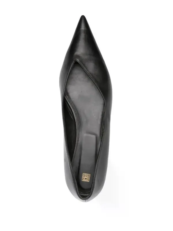 TOTEME Leather Asymmetric Ballerinas