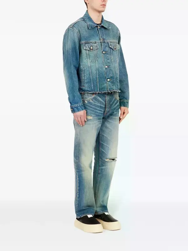 MAISON MARGIELA Washed Cotton Denim Jacket