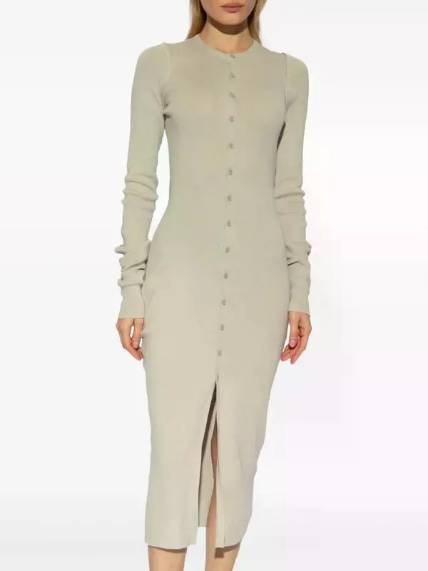 MAISON MARGIELA Knitted Midi Dress With Front Button Fastening