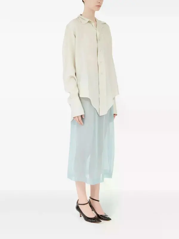 MAISON MARGIELA Long-sleeve Shirt With Signature Four-stitch Logo