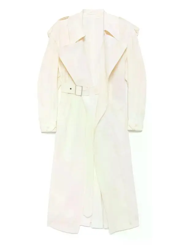 Y’s Dump Rooler Printing Trench Coat