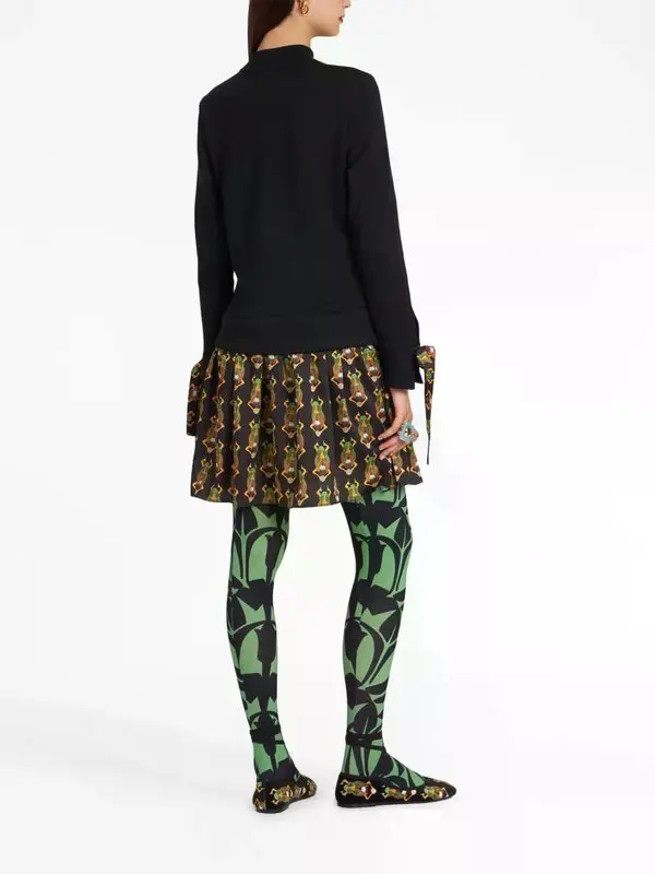 La DoubleJ Sporty Graphic-print Layered Minidress