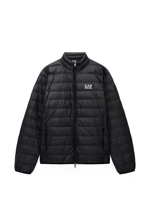 EA7 Padded Funnel Neck Jacket - Black