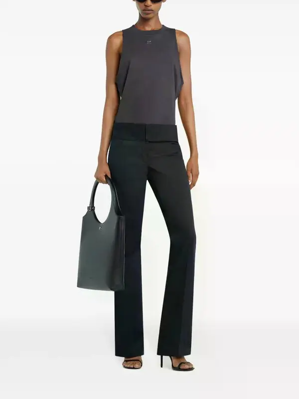 COURREGES Drop-armhole Tank Top With Logo Patch